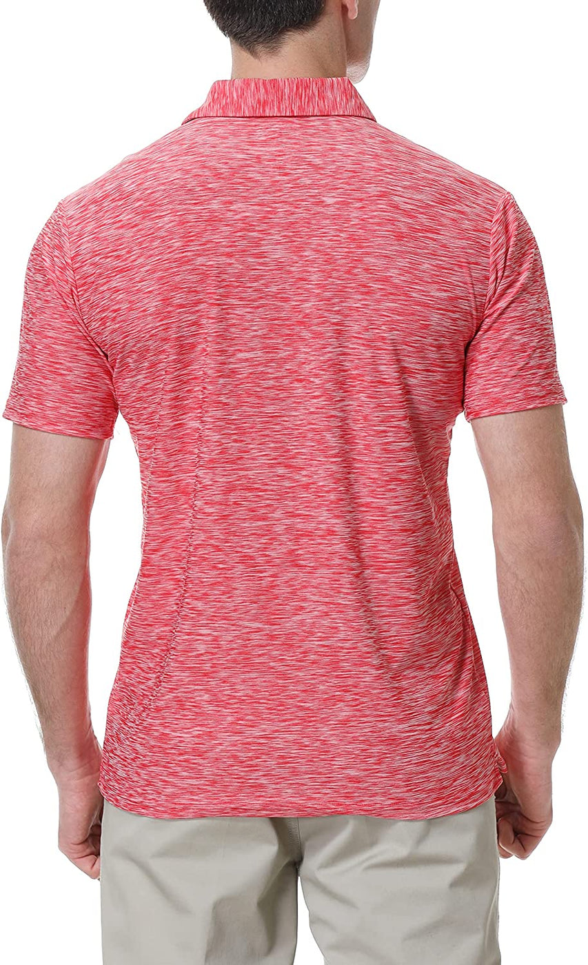 Alex Vando Mens Golf Shirt Moisture Wicking Quick-Dry Short Sleeve ...